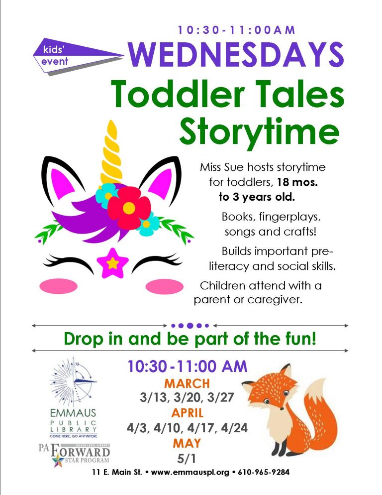 Spring Storytime series - Emmaus Public Library