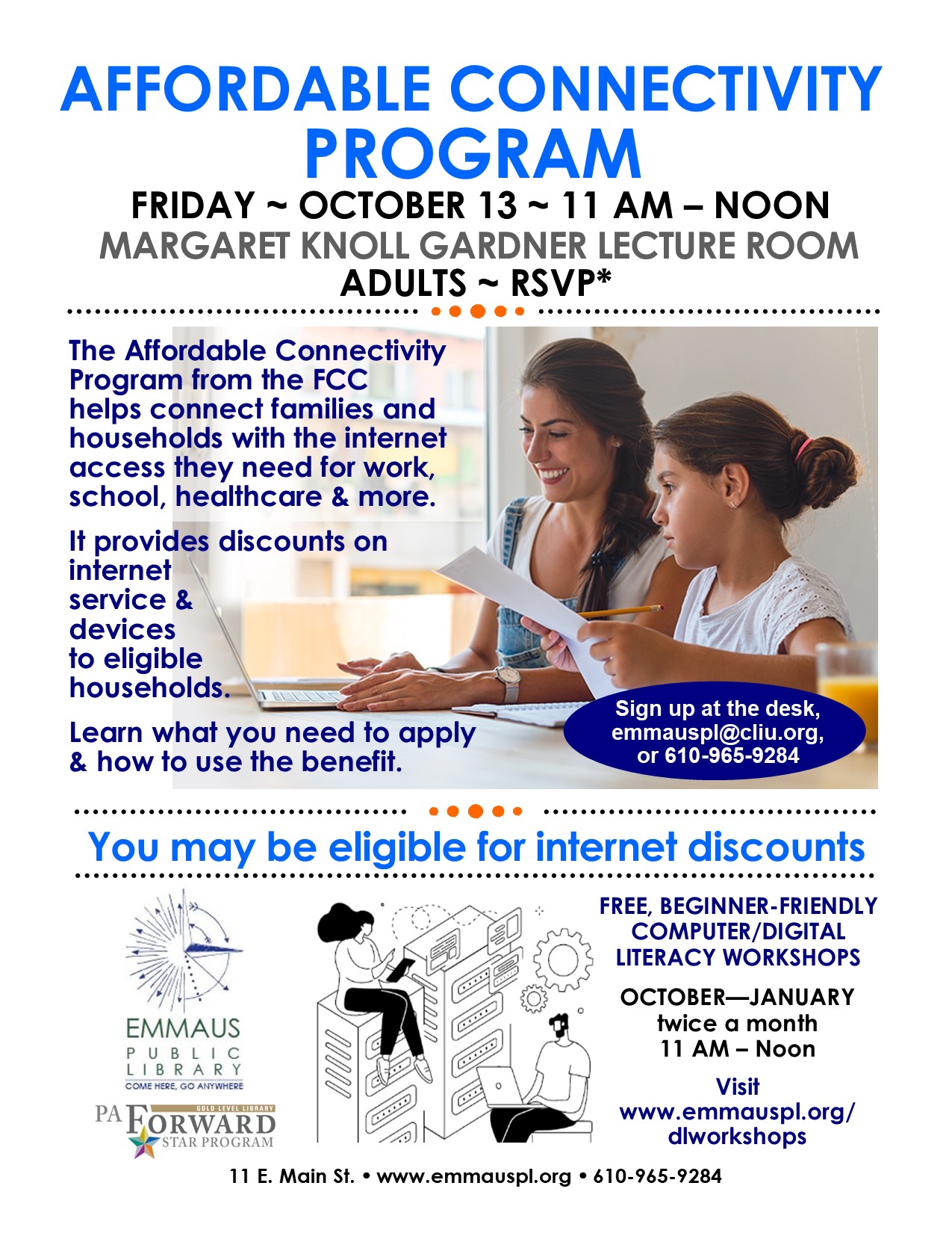 Emmaus Public Library Events | Children, Teen, & Adult Activities