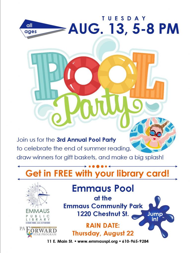 Pool Party - Emmaus Public Library