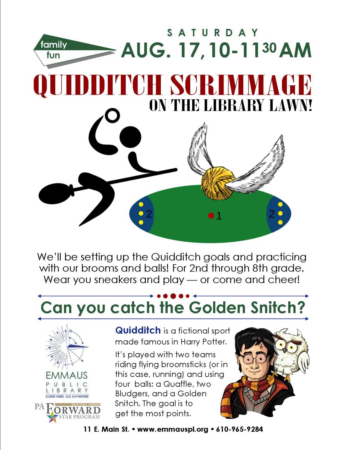 Quidditch Scrimmage - Emmaus Public Library