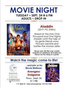 Movie Night: Aladdin - Emmaus Public Library