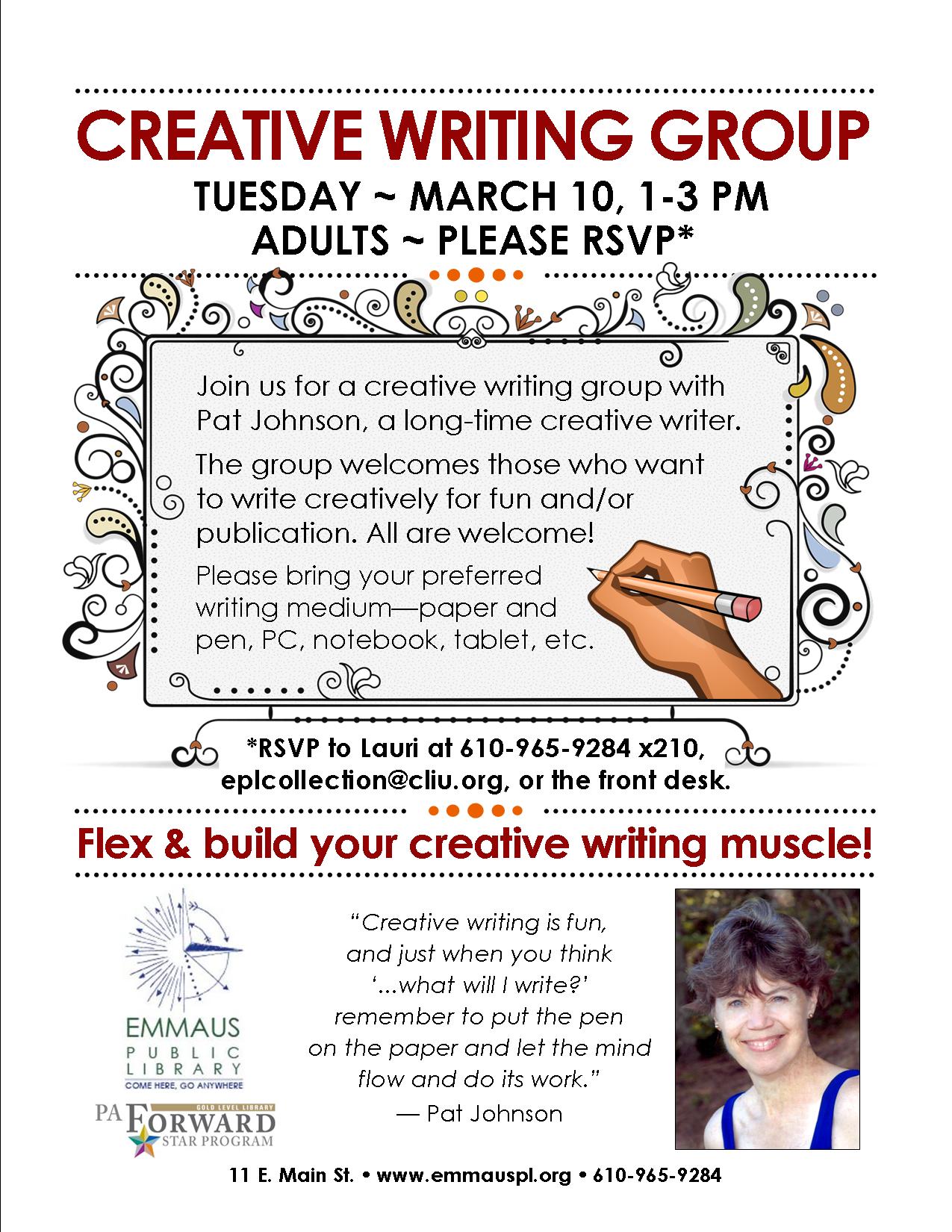Creative Writing Group - Emmaus Public Library