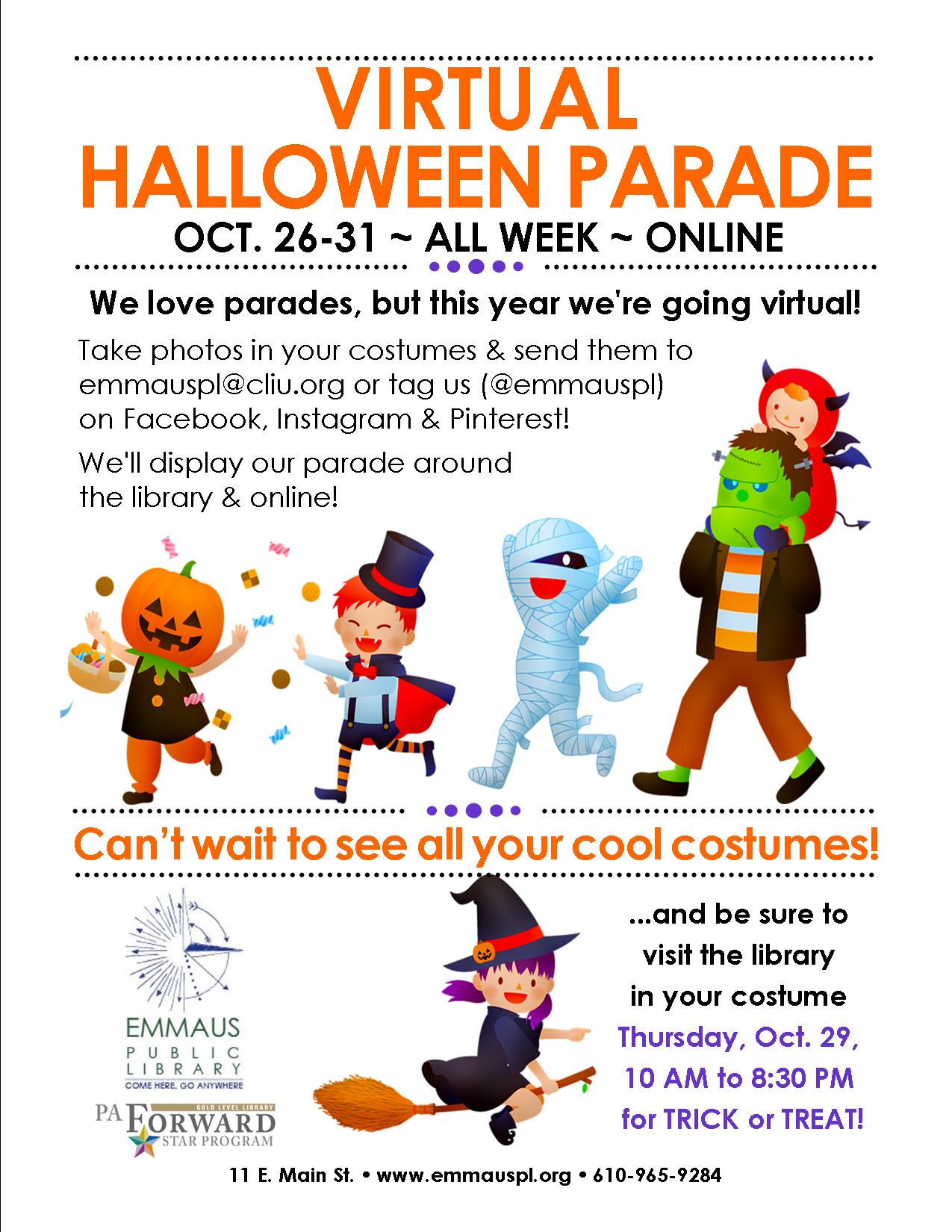 ONLINE - Virtual Halloween Parade! - Emmaus Public Library