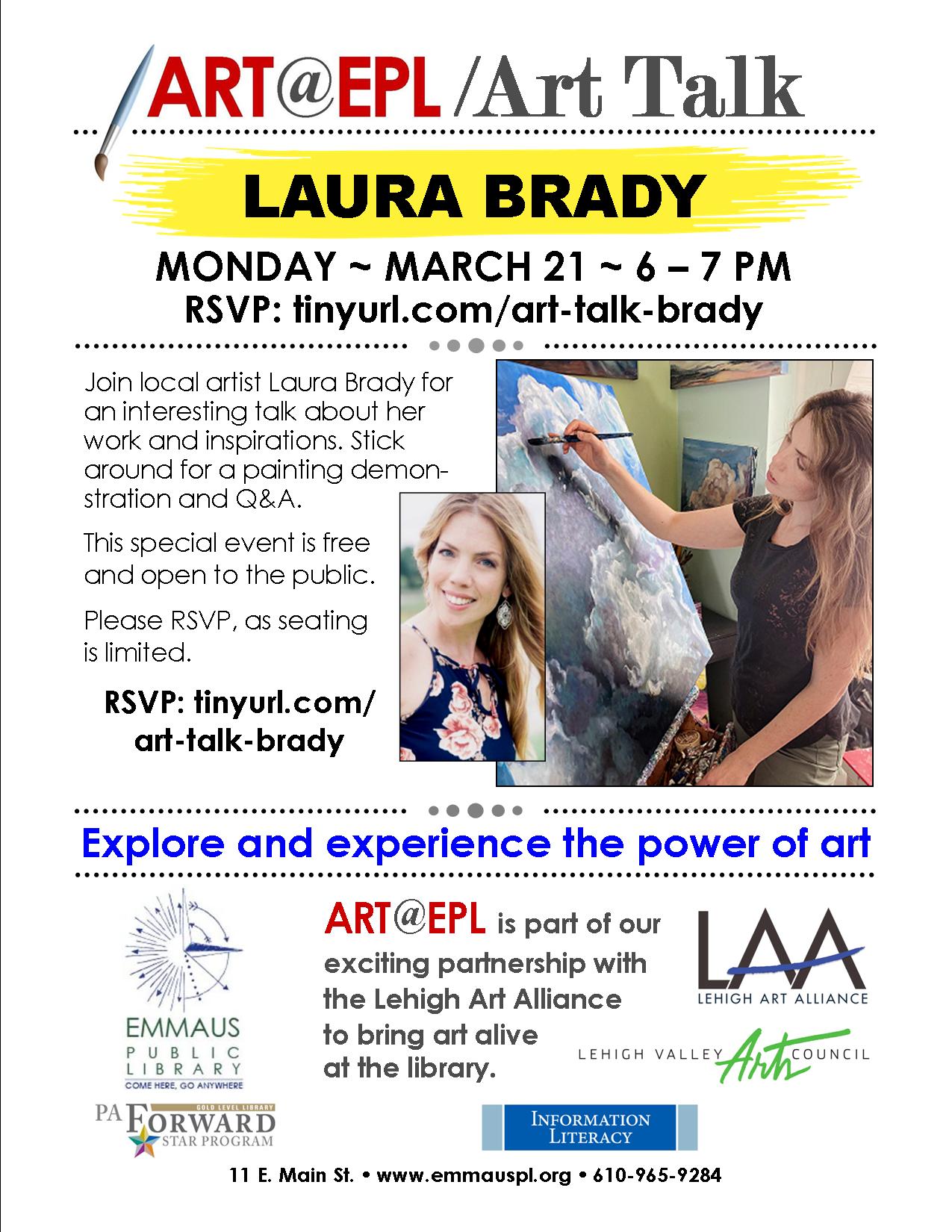 ART@EPL: Meet Laura Brady - Emmaus Public Library