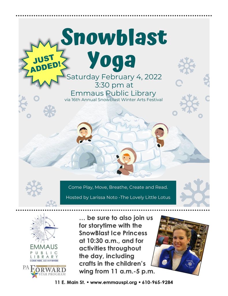 SnowBlast Yoga for Kids with Larissa Noto - Emmaus Public Library