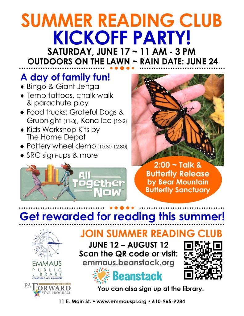 Summer Reading Kickoff Party! - Emmaus Public Library