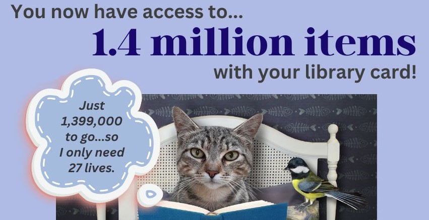 You now have access to 1.4 million items! - Emmaus Public Library