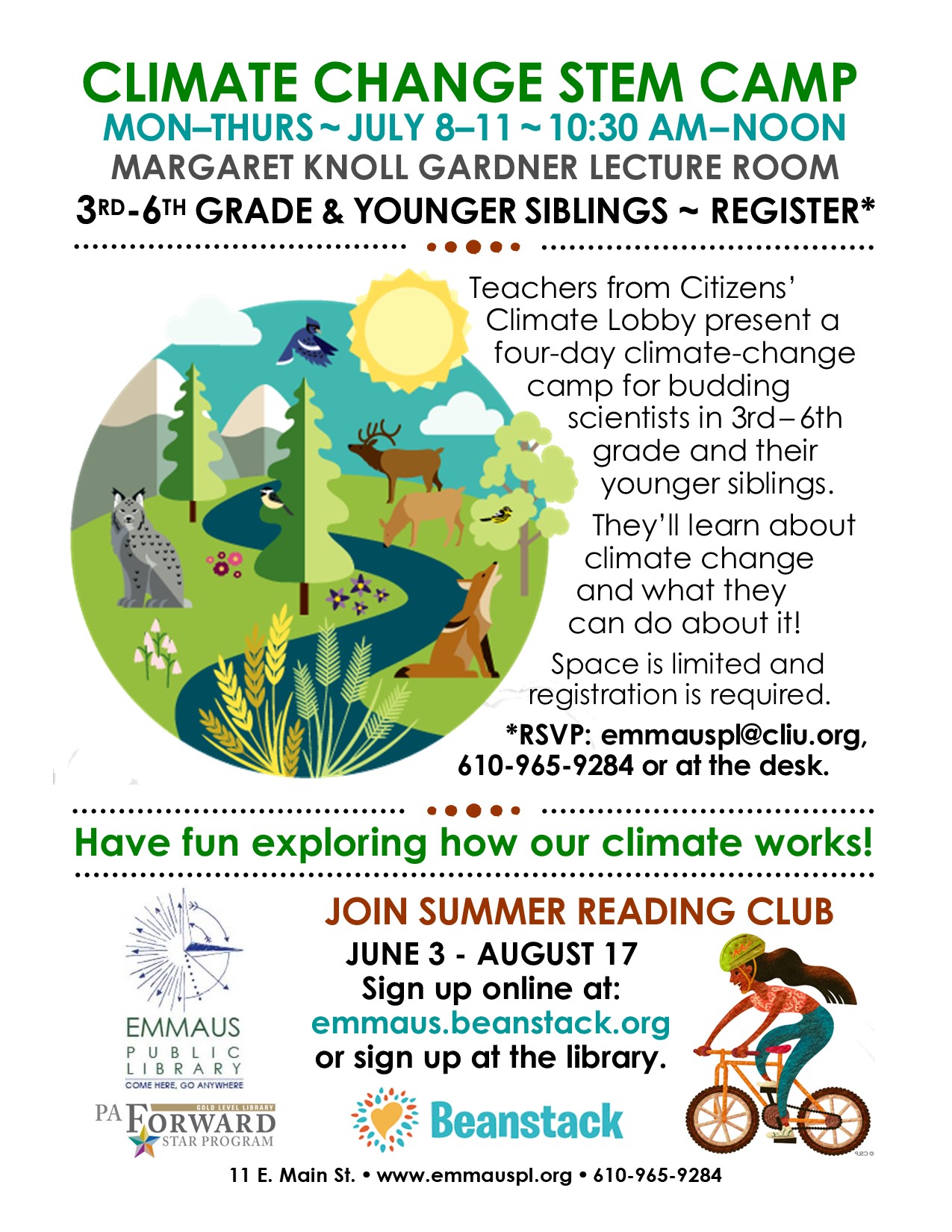 Climate Change STEM Camp - Emmaus Public Library